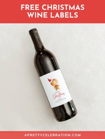 Sip in Style: Free Printable Christmas Wine Labels to Toast the Festive ...