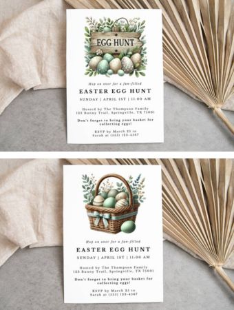 Free Easter Egg Hunt Invitations – Editable & Ready to Download! - A ...